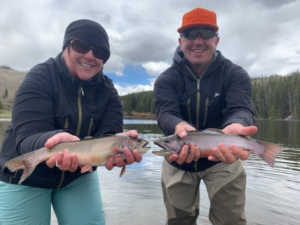 2 trophy Colorado Brook Trout from a high mountain lake. - Colorado ...